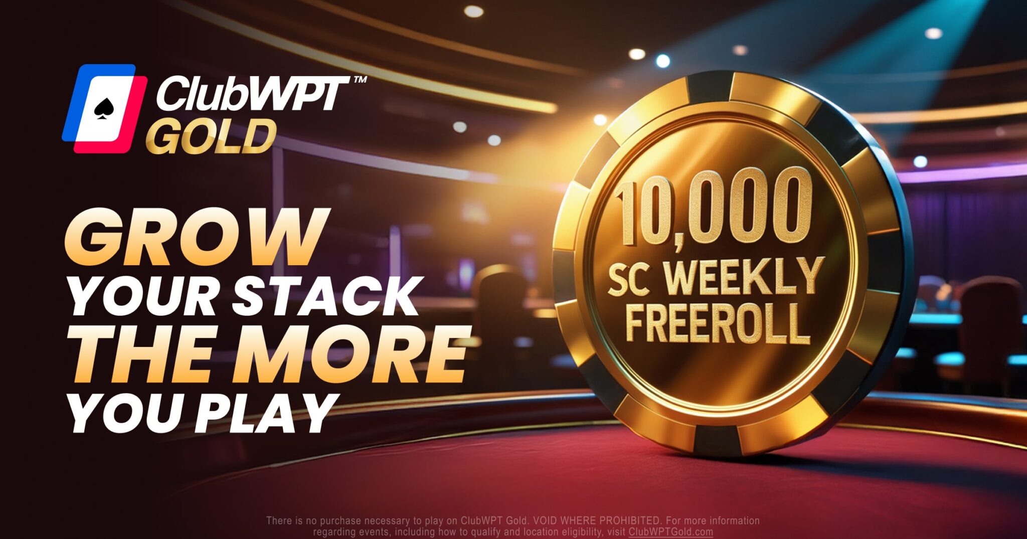 Join the ClubWPT Gold 10K Freeroll!